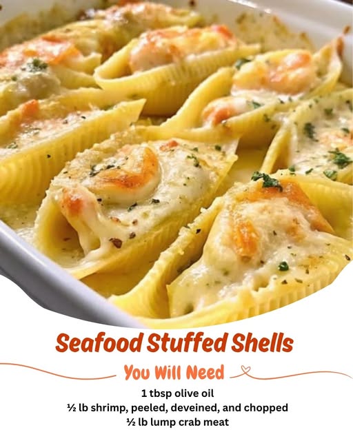 Recipe - SEAFOOD - Seafood Stuffed Shells | The Helper